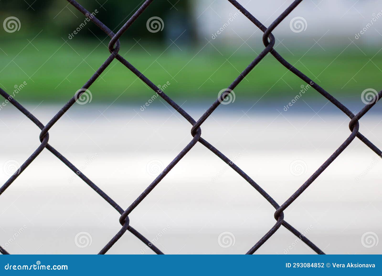 Metal Mesh on the Background of the Road Stock Photo - Image of wire ...