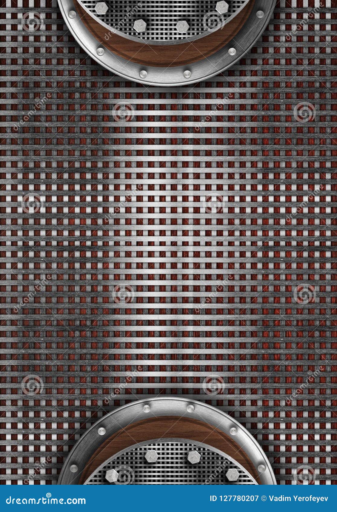Metal Mesh Design Background Stock Illustration - Illustration of frame ...