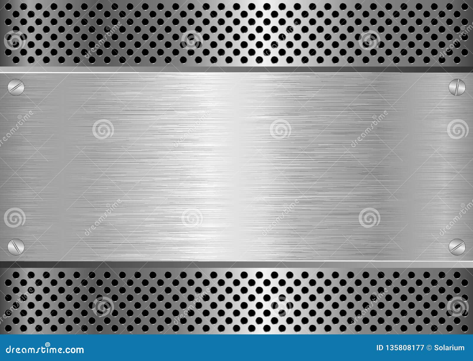 Metal stock vector. Illustration of truss, plaque, sheet - 135808177