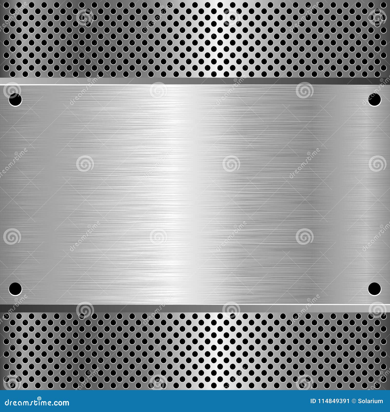 Metal stock vector. Illustration of textured, design - 114849391