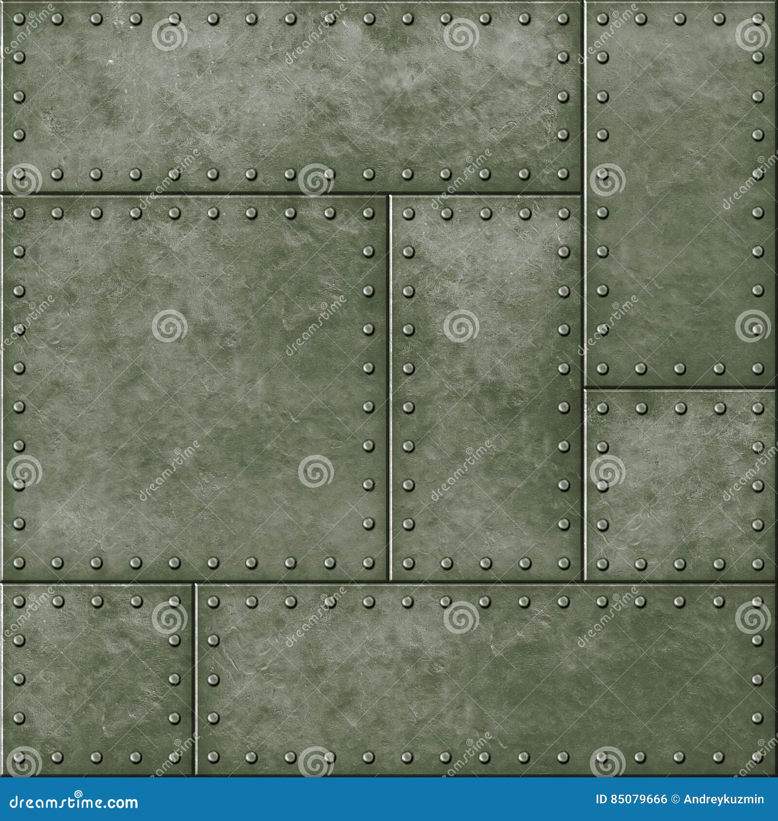 Metal Military Green Seamless Background with Rivets Stock Photo ...