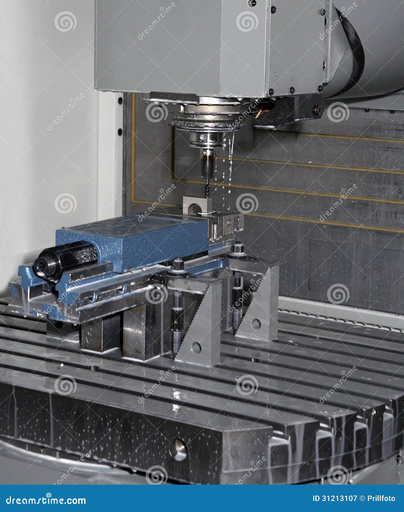 Metal milling machine stock image. Image of industry - 31213107