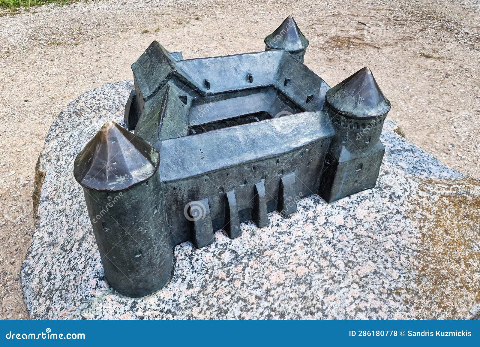 Metal Model of Cesis Castle, Latvia Editorial Stock Photo - Image of ...