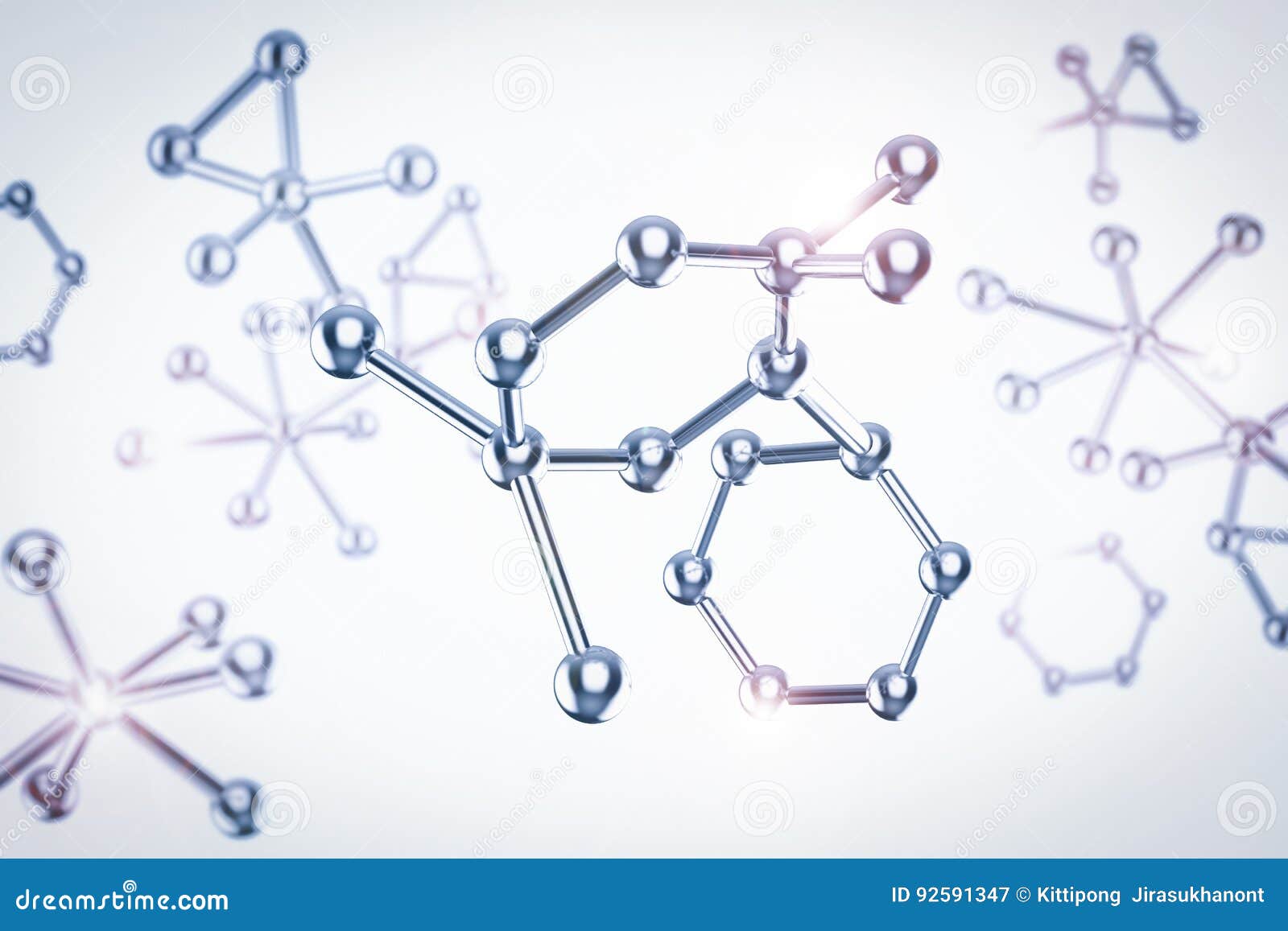 Metal molecule structure stock illustration. Illustration of circular ...