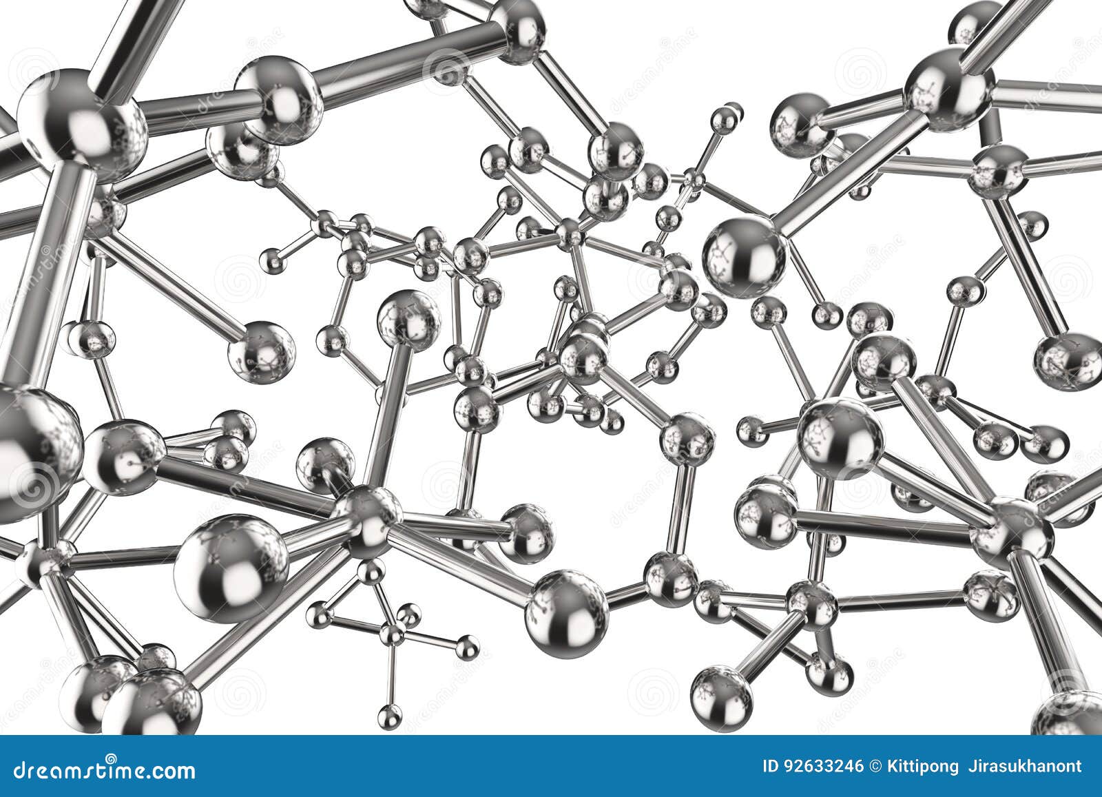 Metal molecule structure stock illustration. Illustration of circular ...