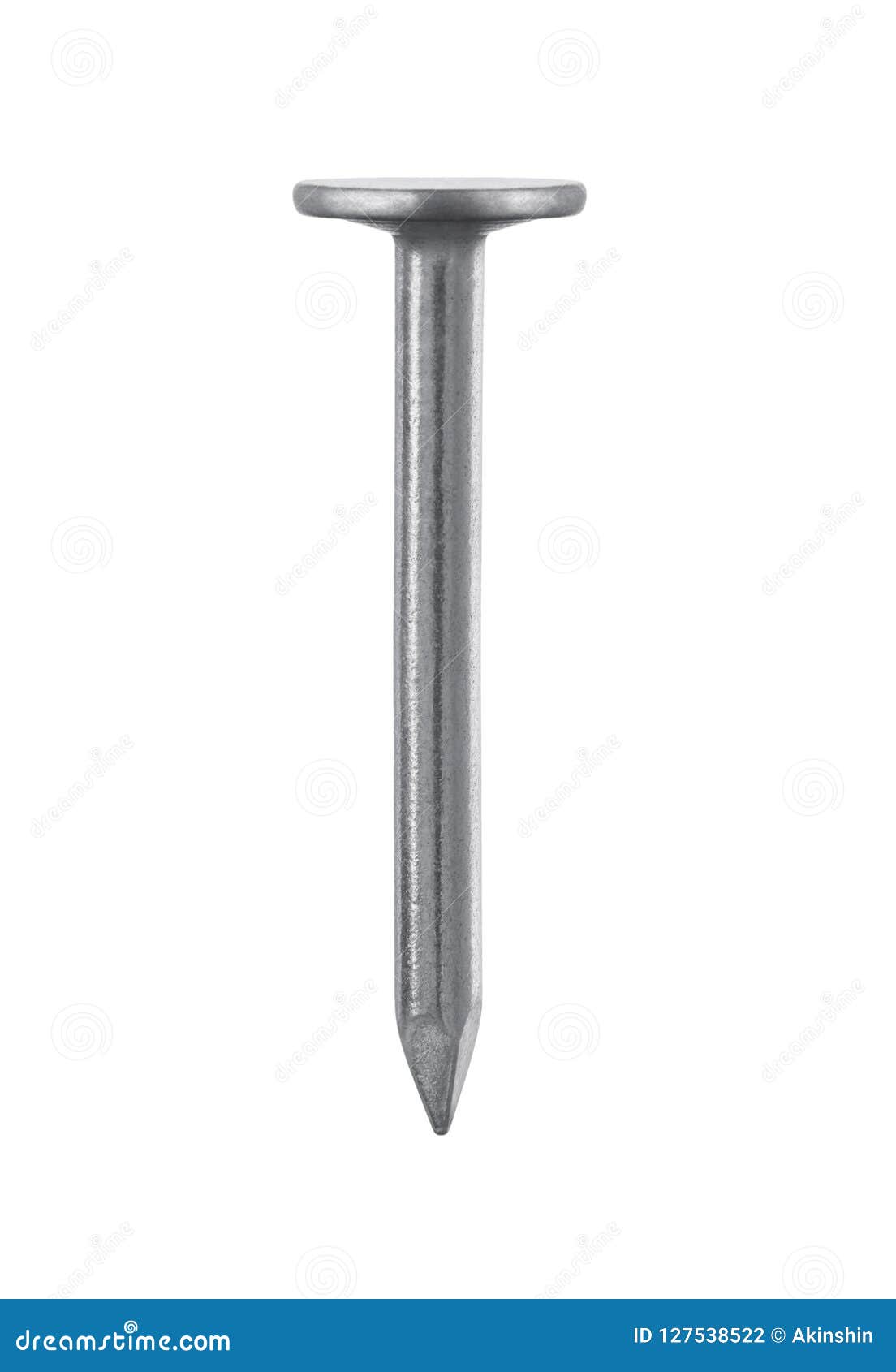 Metal Nail Close Up Isolated Stock Photo - Image of construction, steel ...