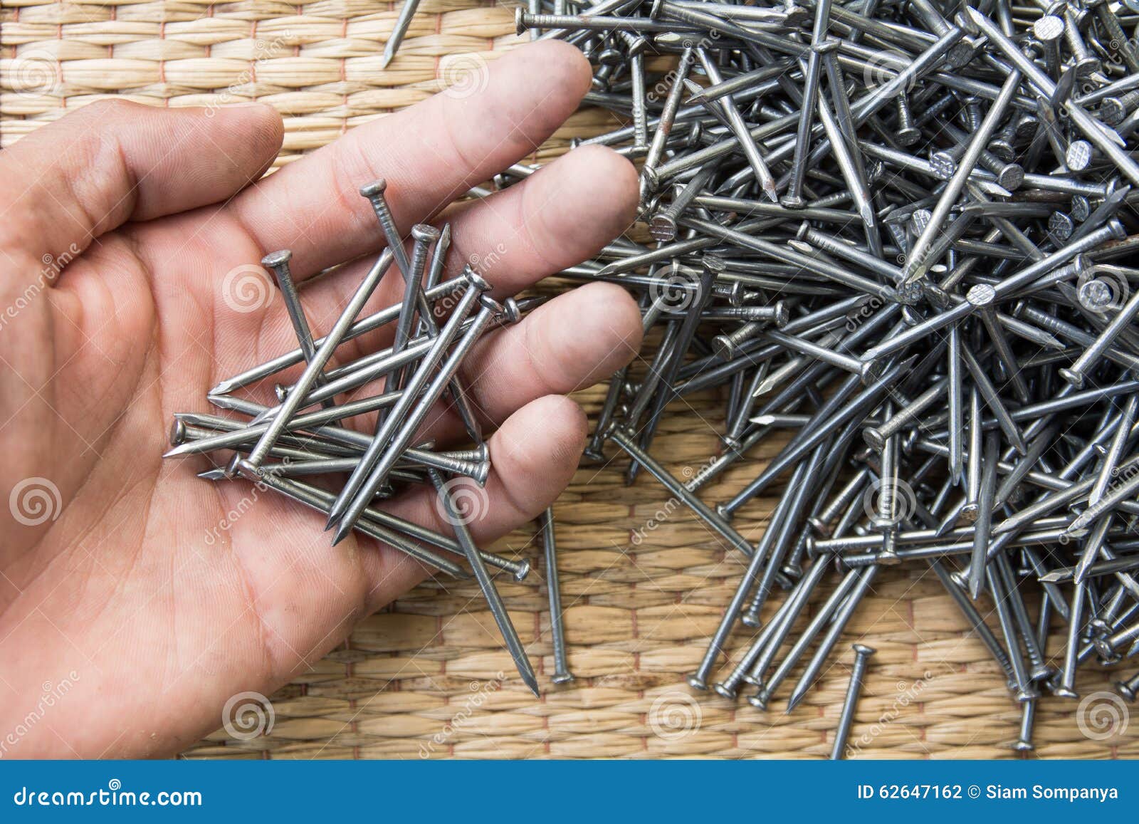 Metal nail stock photo. Image of isolated, nail, metal - 62647162