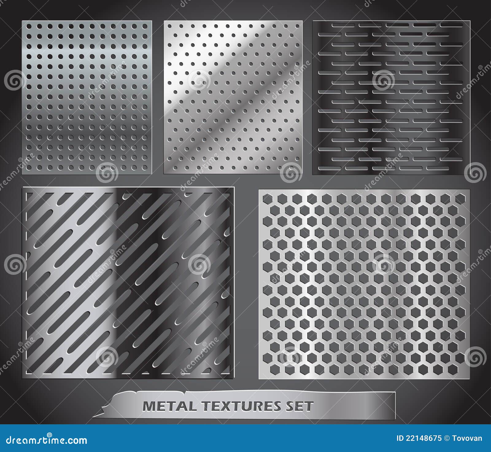 Metal net collection stock vector. Illustration of edge - 22148675