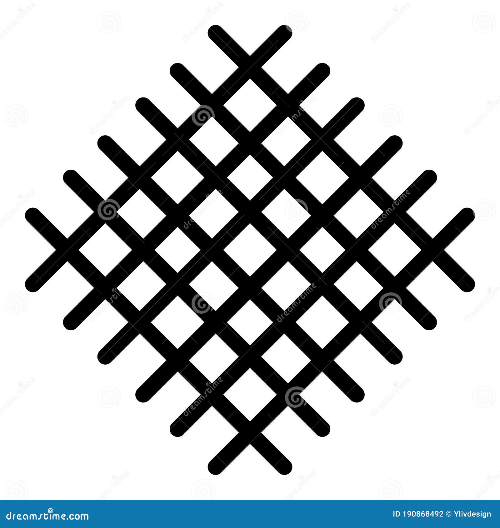 Metal Net Icon, Outline Style Stock Vector - Illustration of backdrop ...