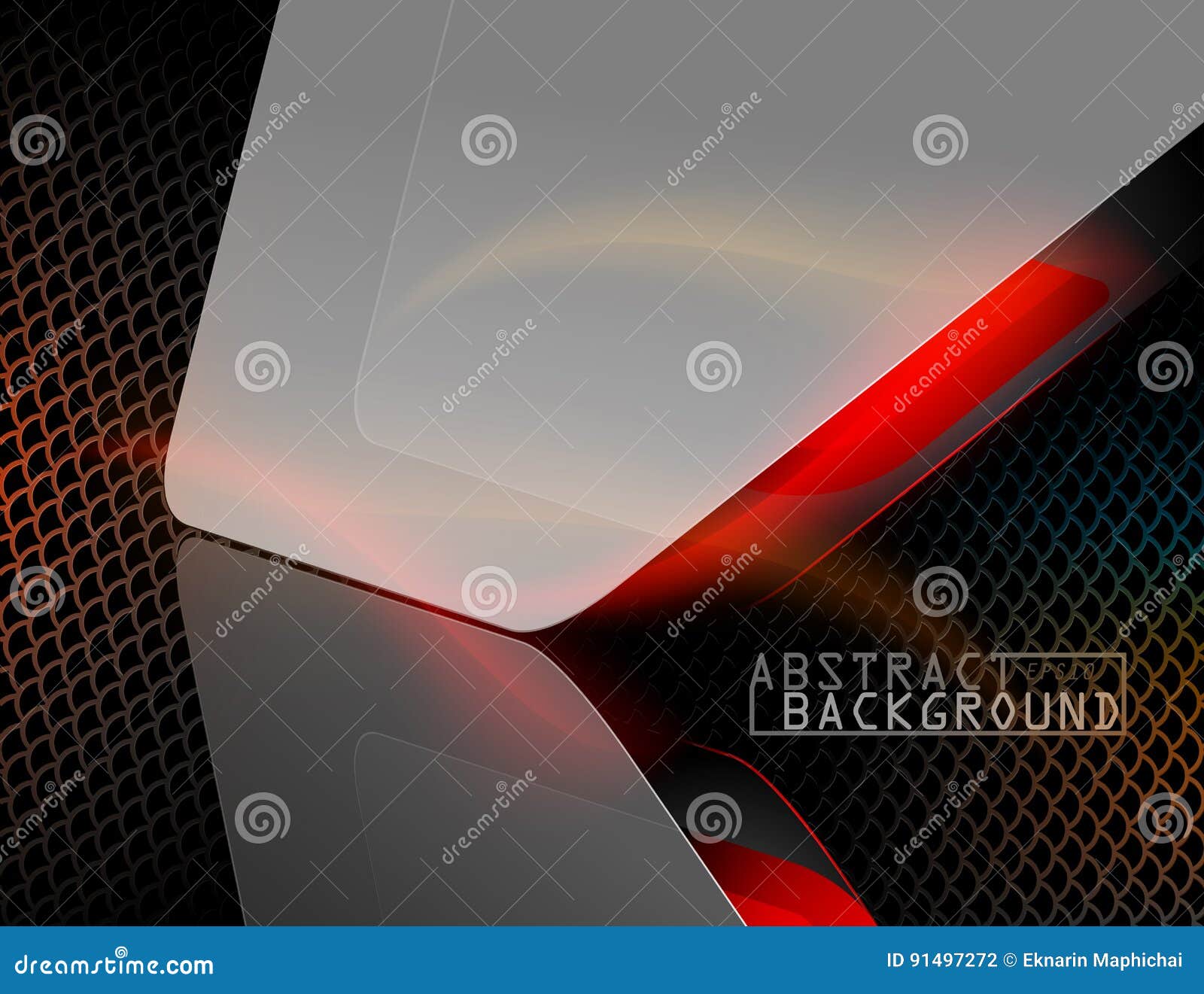 Metal net shape scene stock vector. Illustration of technology - 91497272