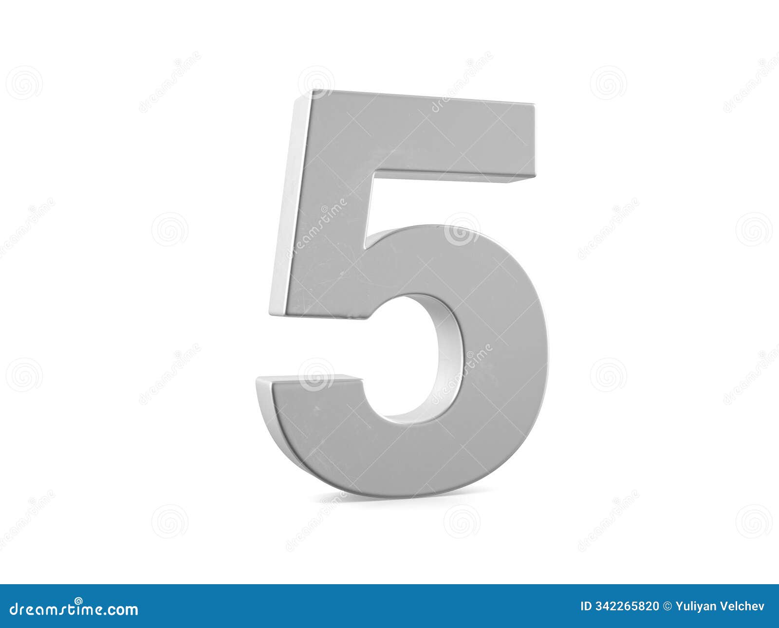 3d Number Five 5 Golden Or Bronze Shining Typography Symbol Or Sign ...