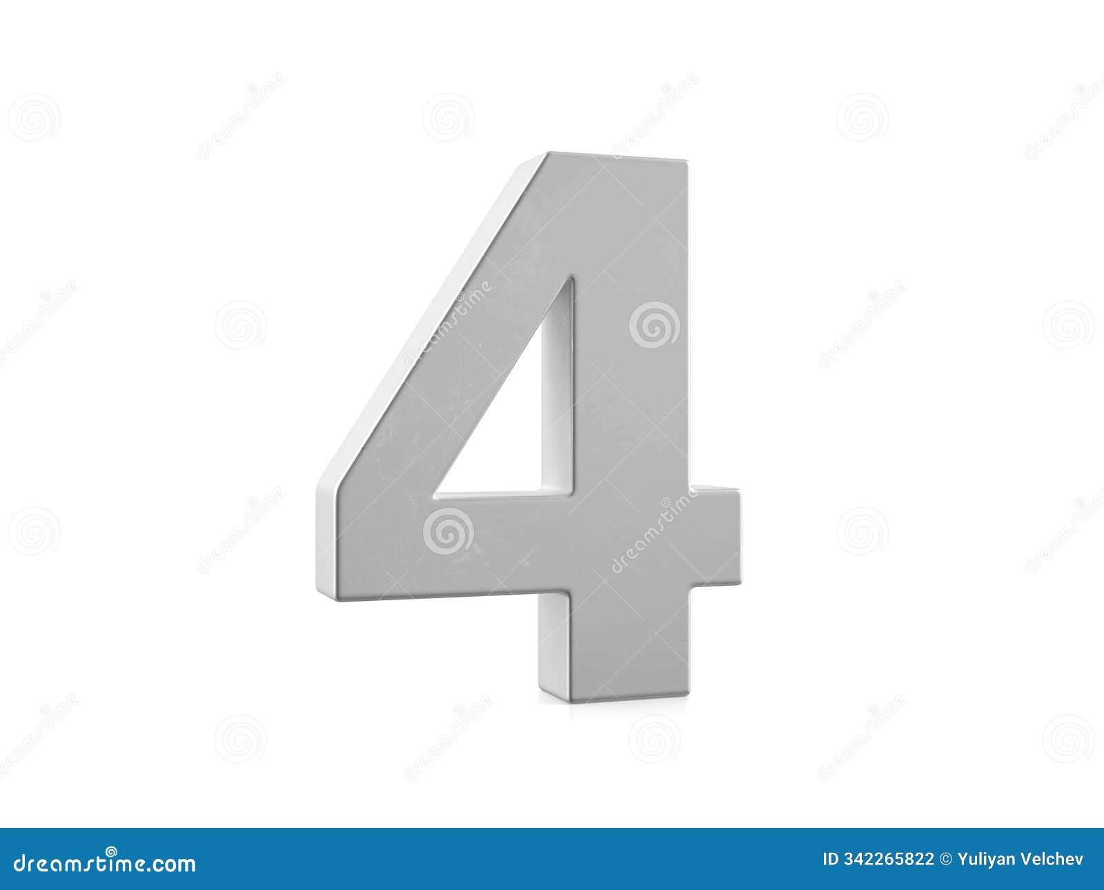 Number Four - Birthday Background With Colorful Confetti. Rhodamine Red ...