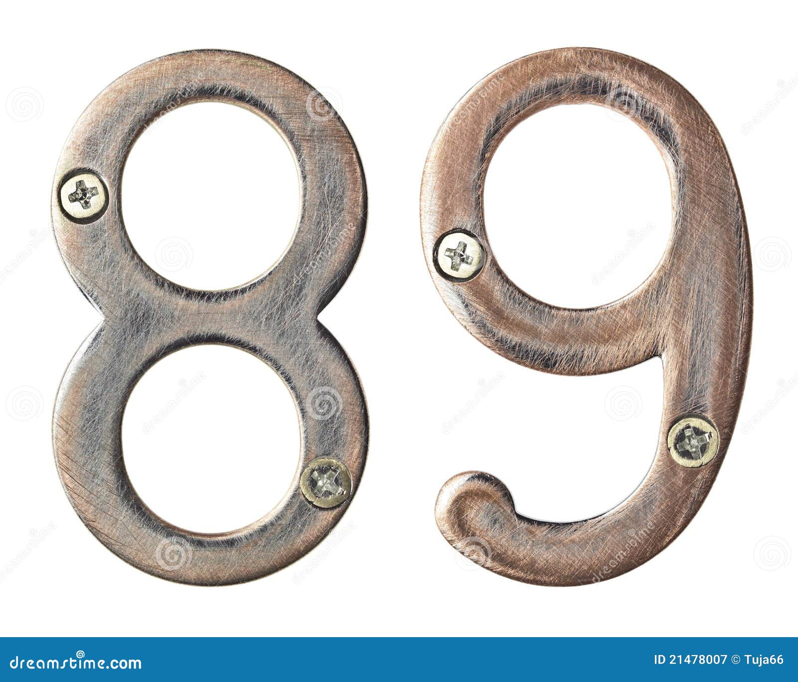 Metal numbers stock image. Image of aged, brass, metallic - 21478007