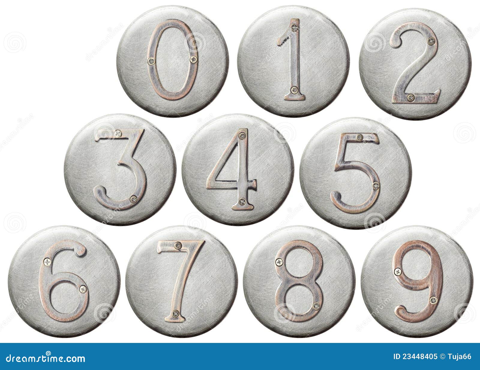 Metal numbers stock image. Image of detail, figure, element - 23448405
