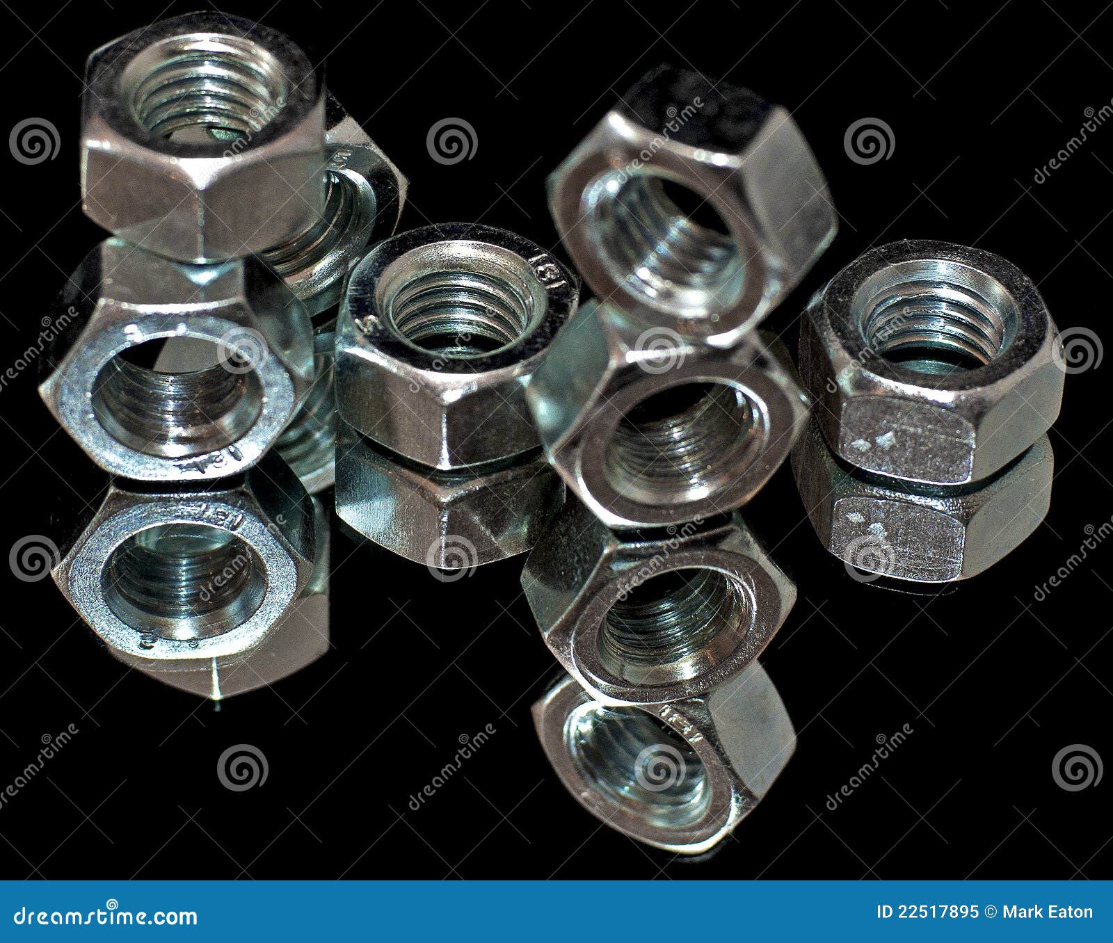 Metal Nuts stock image. Image of manufacturing, designed - 22517895