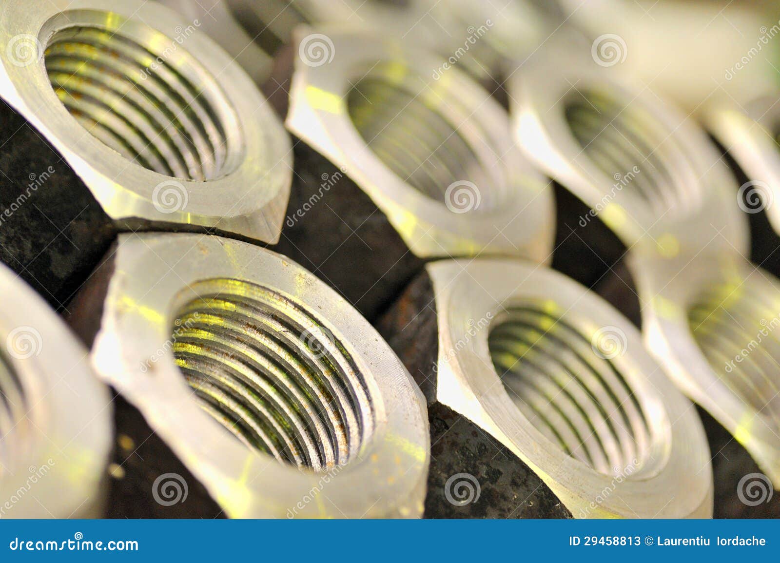 Metal Nuts Background Royalty-Free Stock Image | CartoonDealer.com ...
