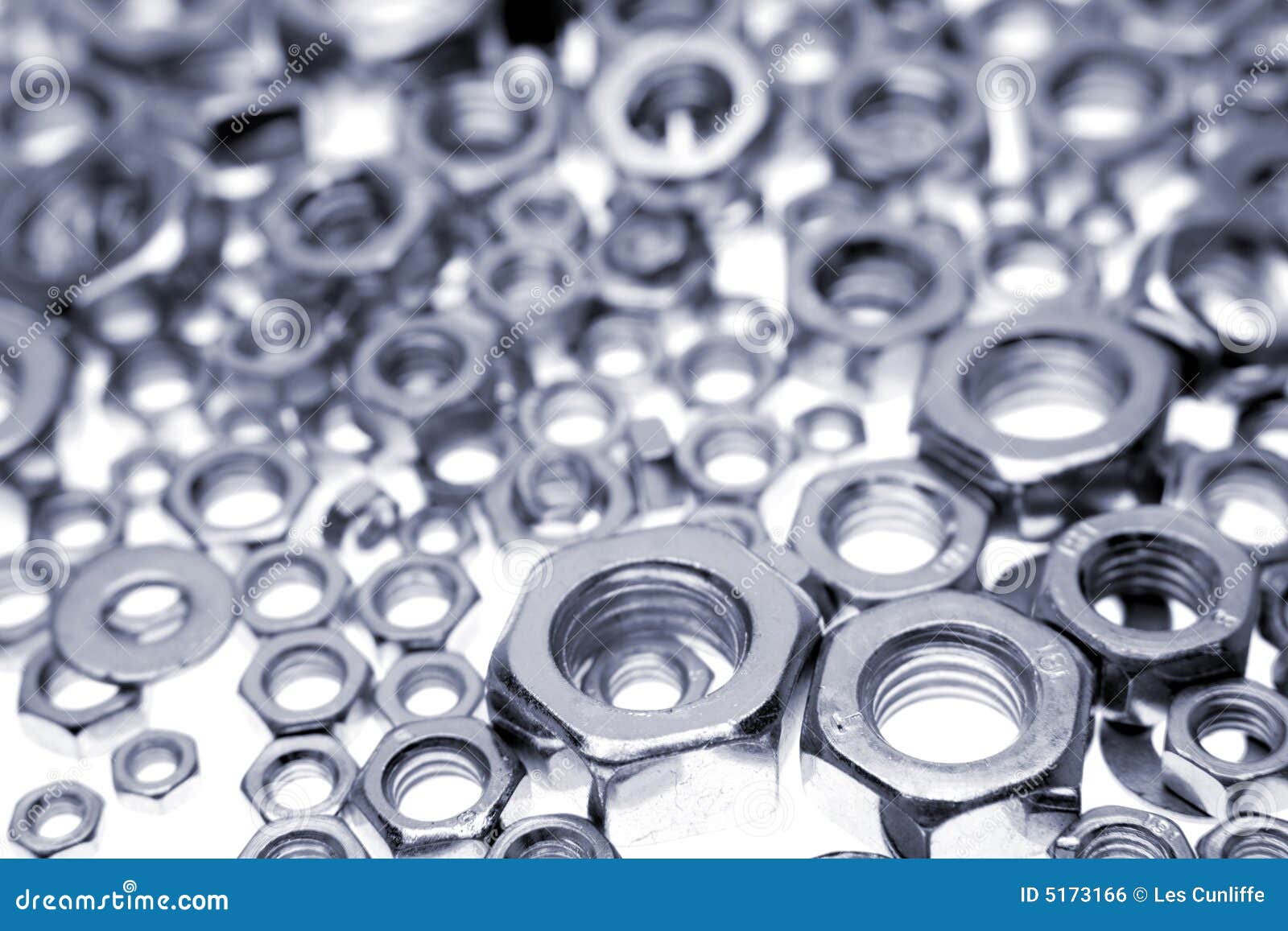 Metal nuts stock photo. Image of nuts, closeup, close - 5173166