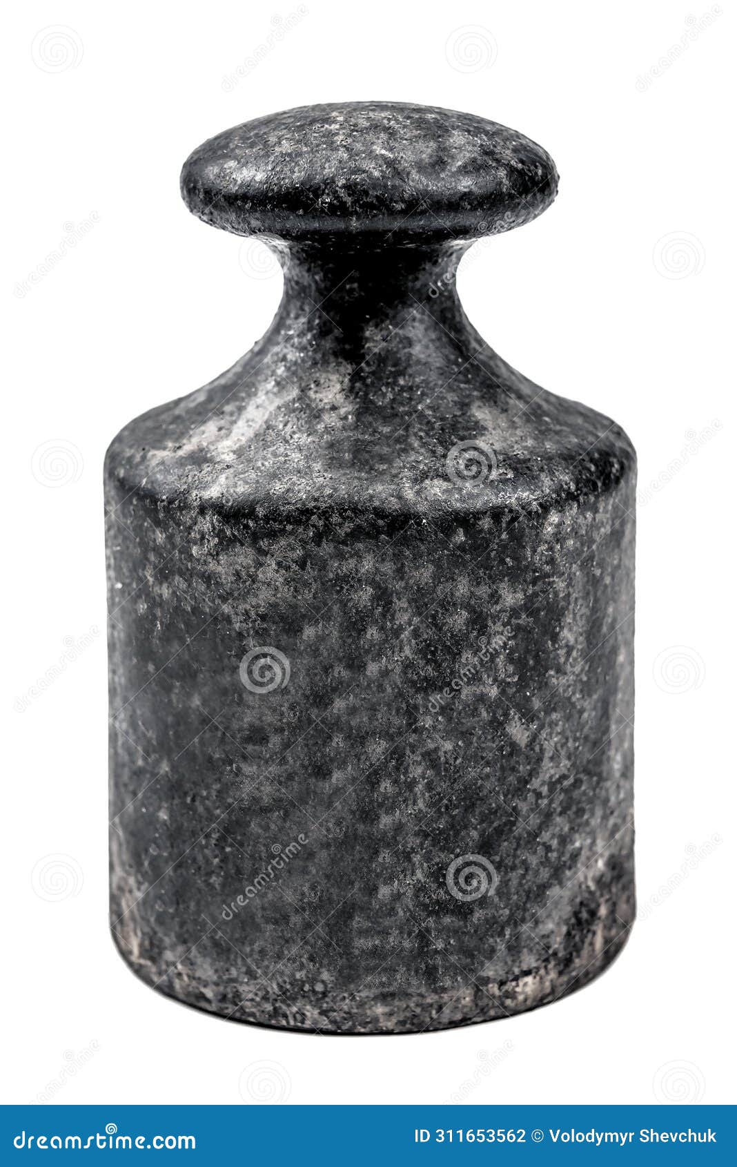 Metal Old Weights for Analog Scales on White Background Stock Photo ...