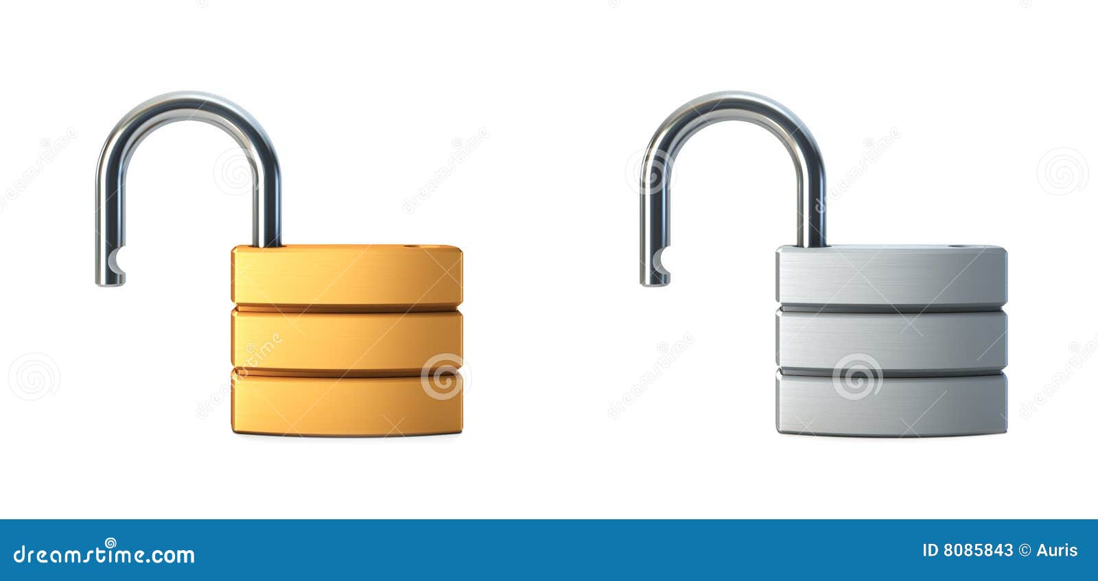 Metal open lock stock illustration. Illustration of isolated - 8085843