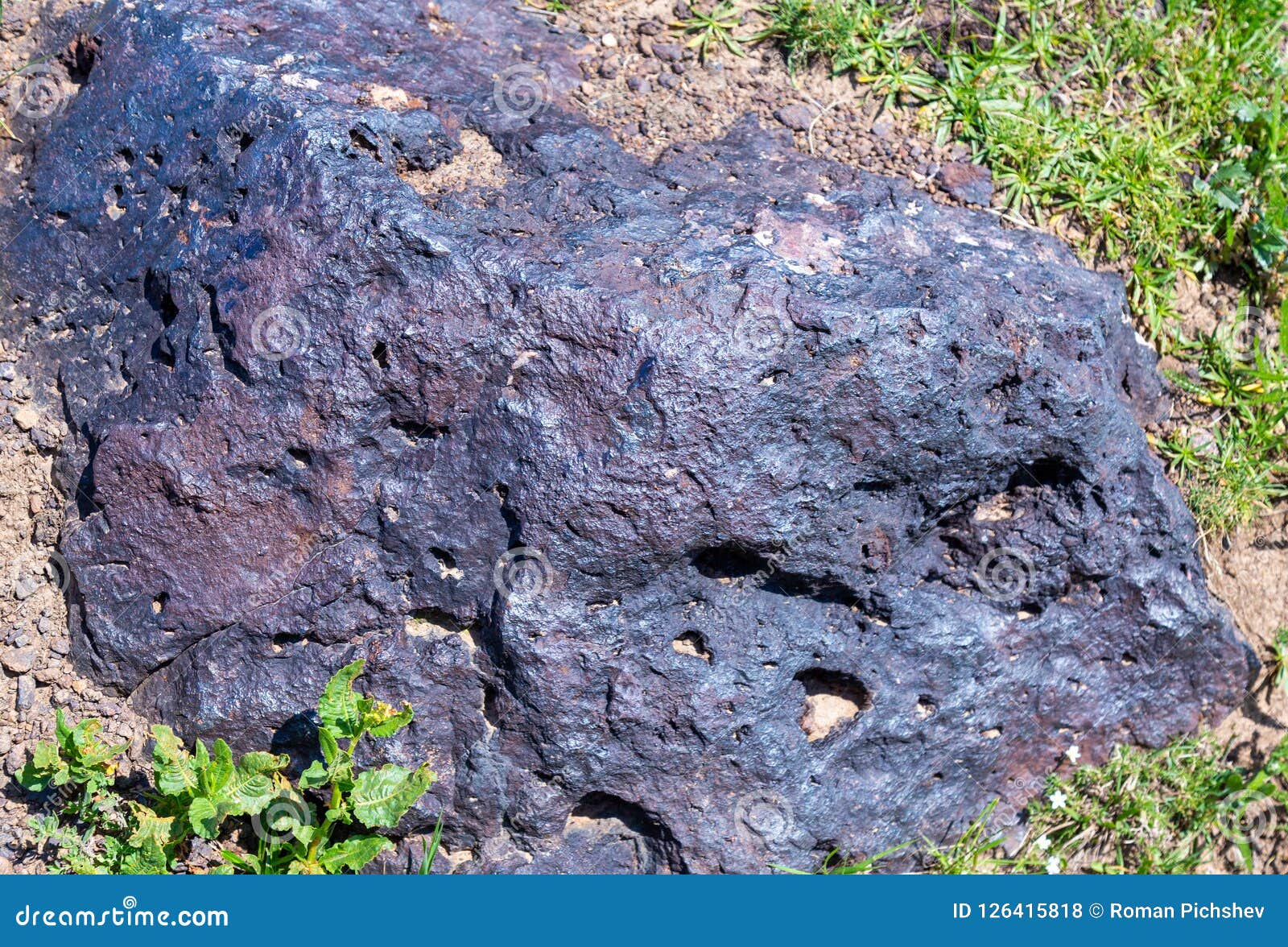 Metal Ore on the Surface of the Earth in the Wild Stock Photo - Image ...