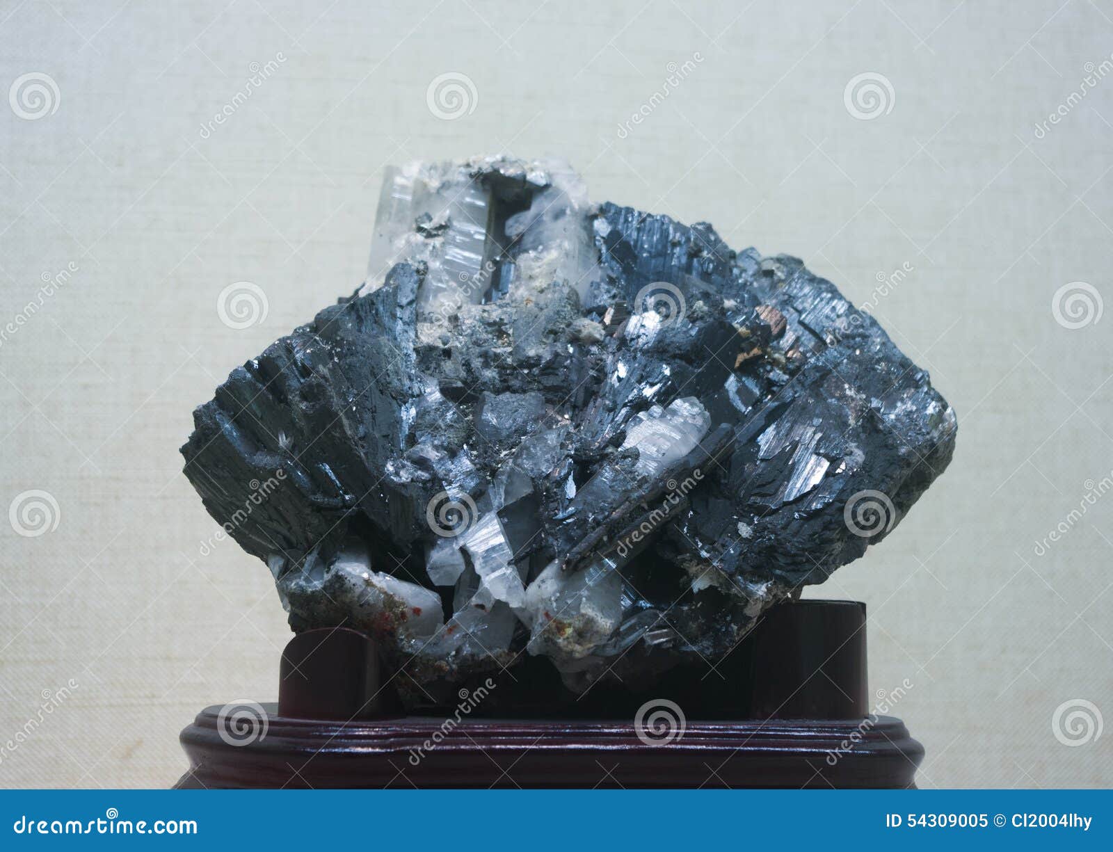 Metal Ore wolframite stock image. Image of studio, nature - 54309005