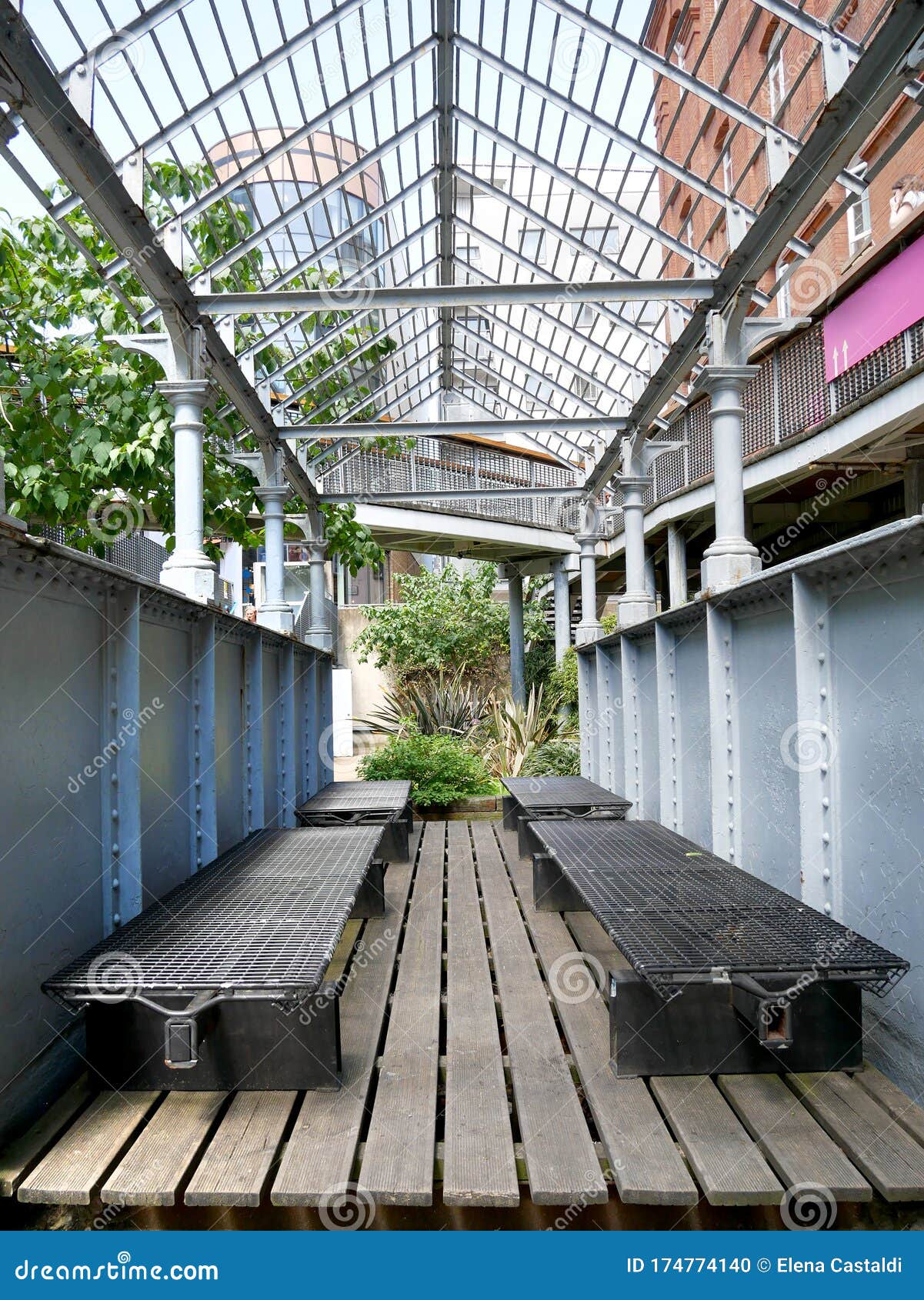 The Metal Recreation Facility Stock Photo - Image of house, simple ...