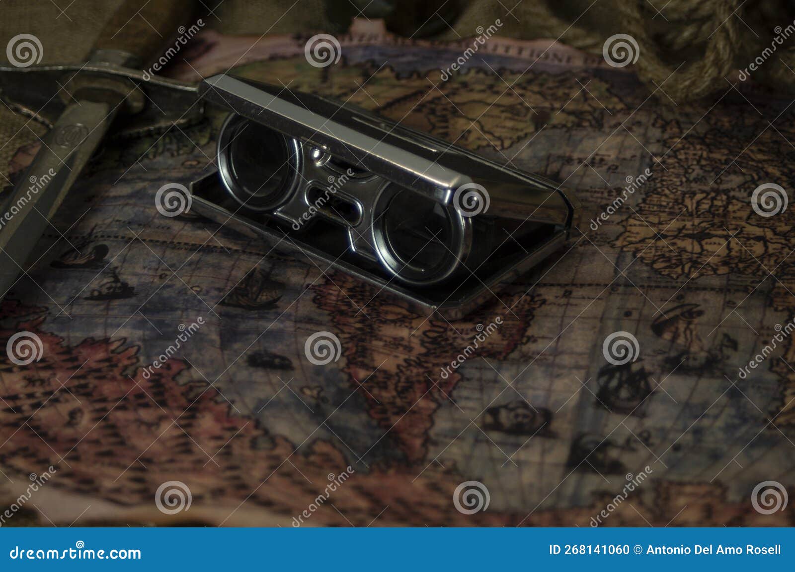 Antique Adventure and Exploration Accessories Stock Photo - Image of ...