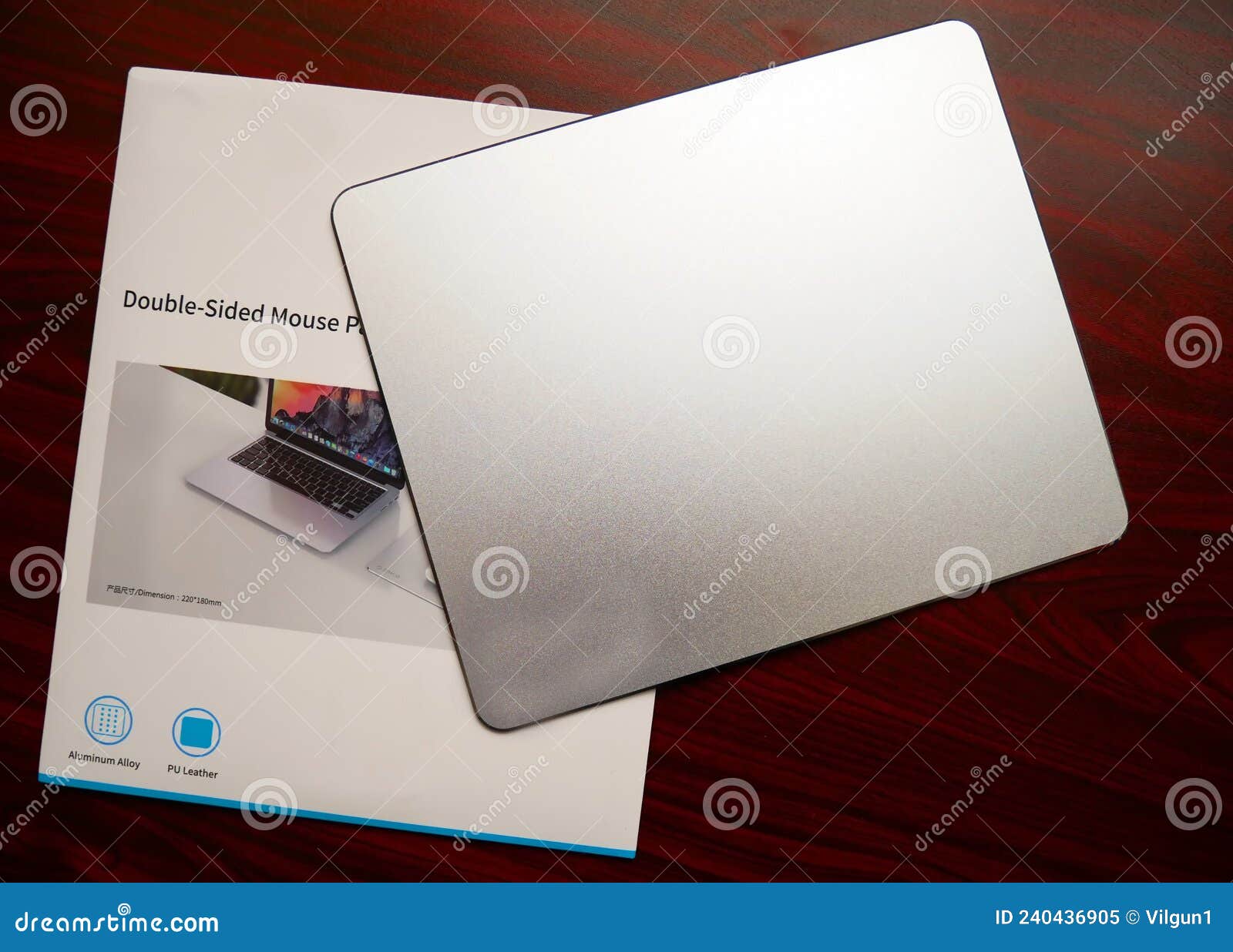 A Metal Pad for a Computer Mouse. Stylish Mouse Pad Made of Metal and ...