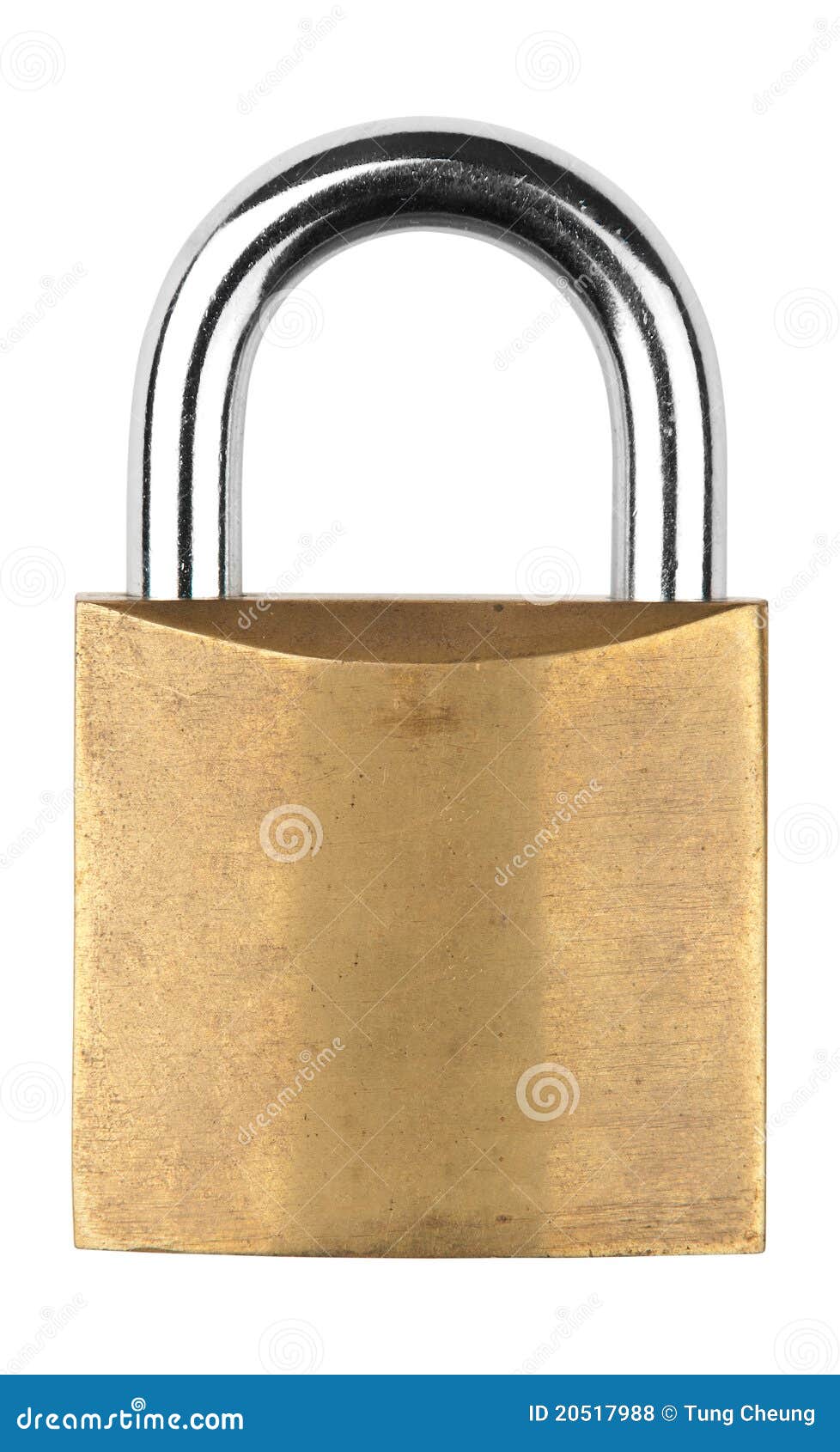 Metal padlock stock photo. Image of isolated, protection - 20517988