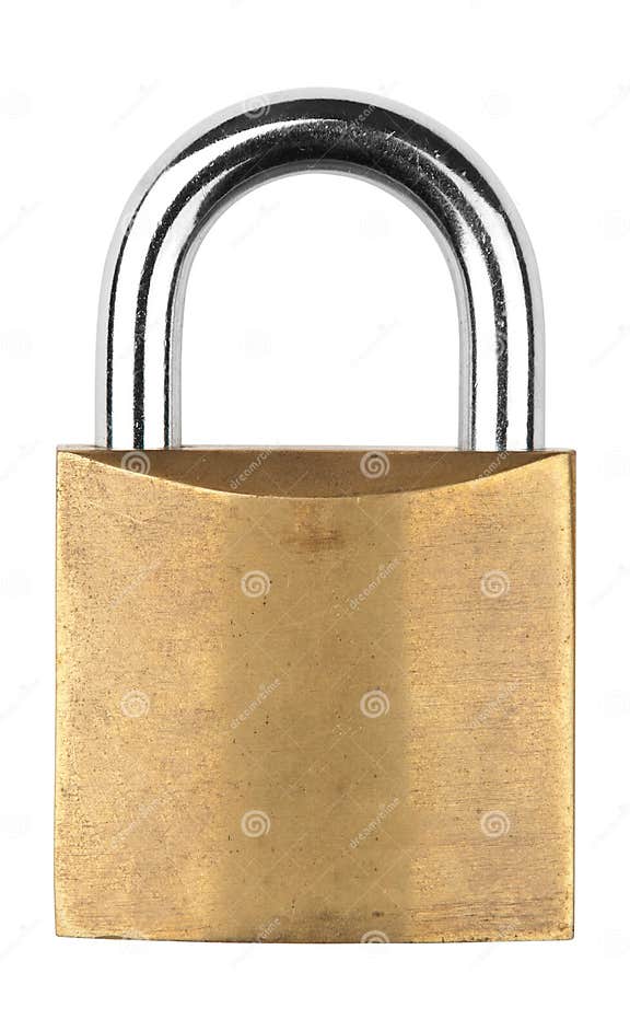 Metal padlock stock photo. Image of isolated, protection - 20517988