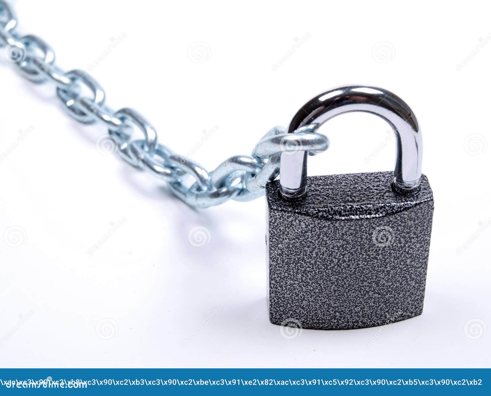 Metal padlock and chains stock photo. Image of closing - 21642318