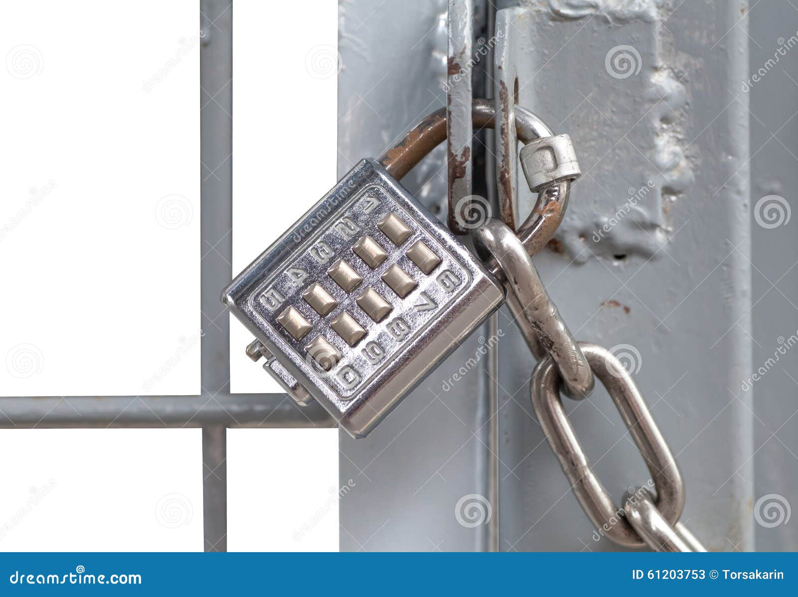 Metal Padlock and Pin Keypad Stock Image - Image of private, closed ...