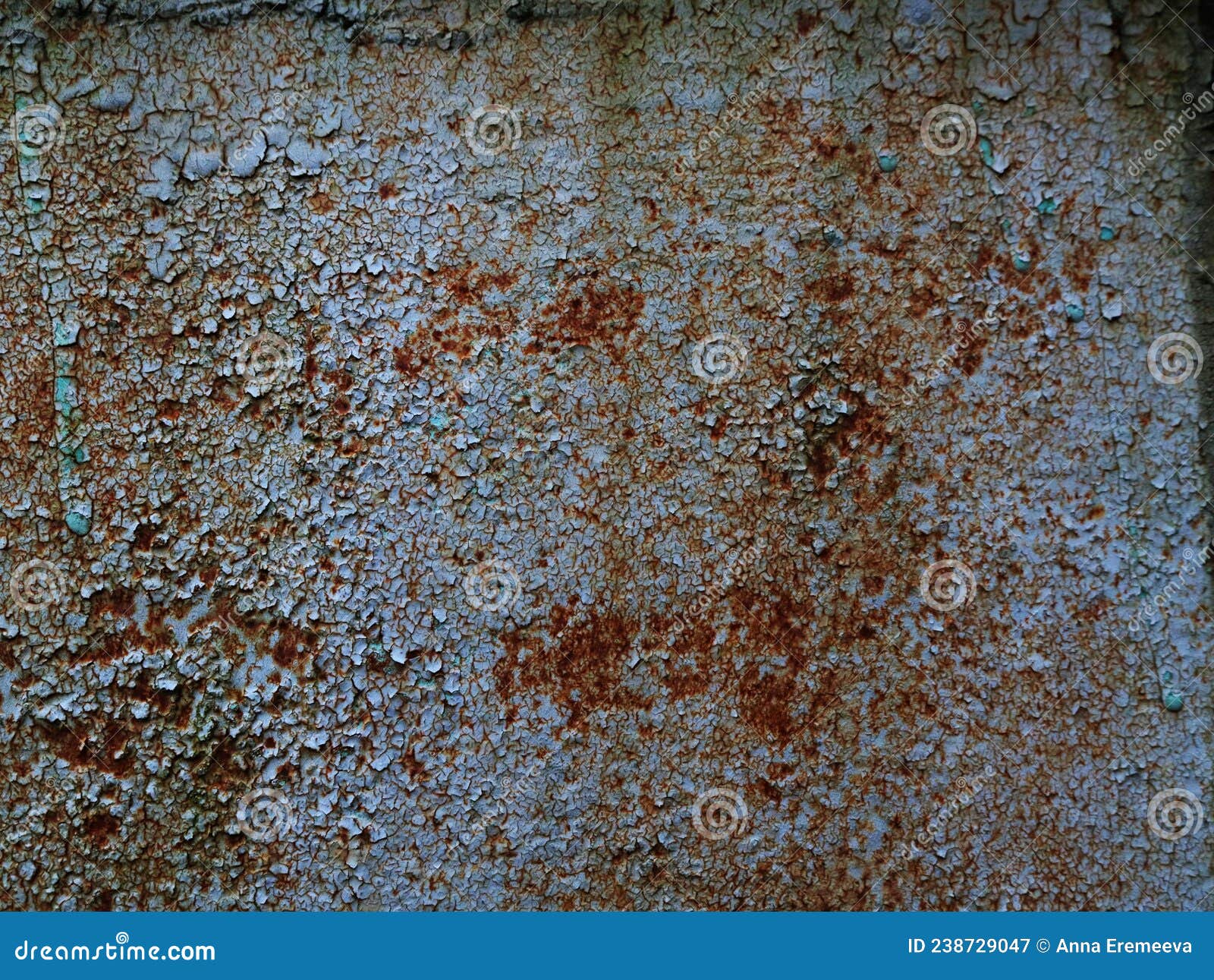 Metal Painted Surface during Oxidation Stock Image - Image of abstract ...