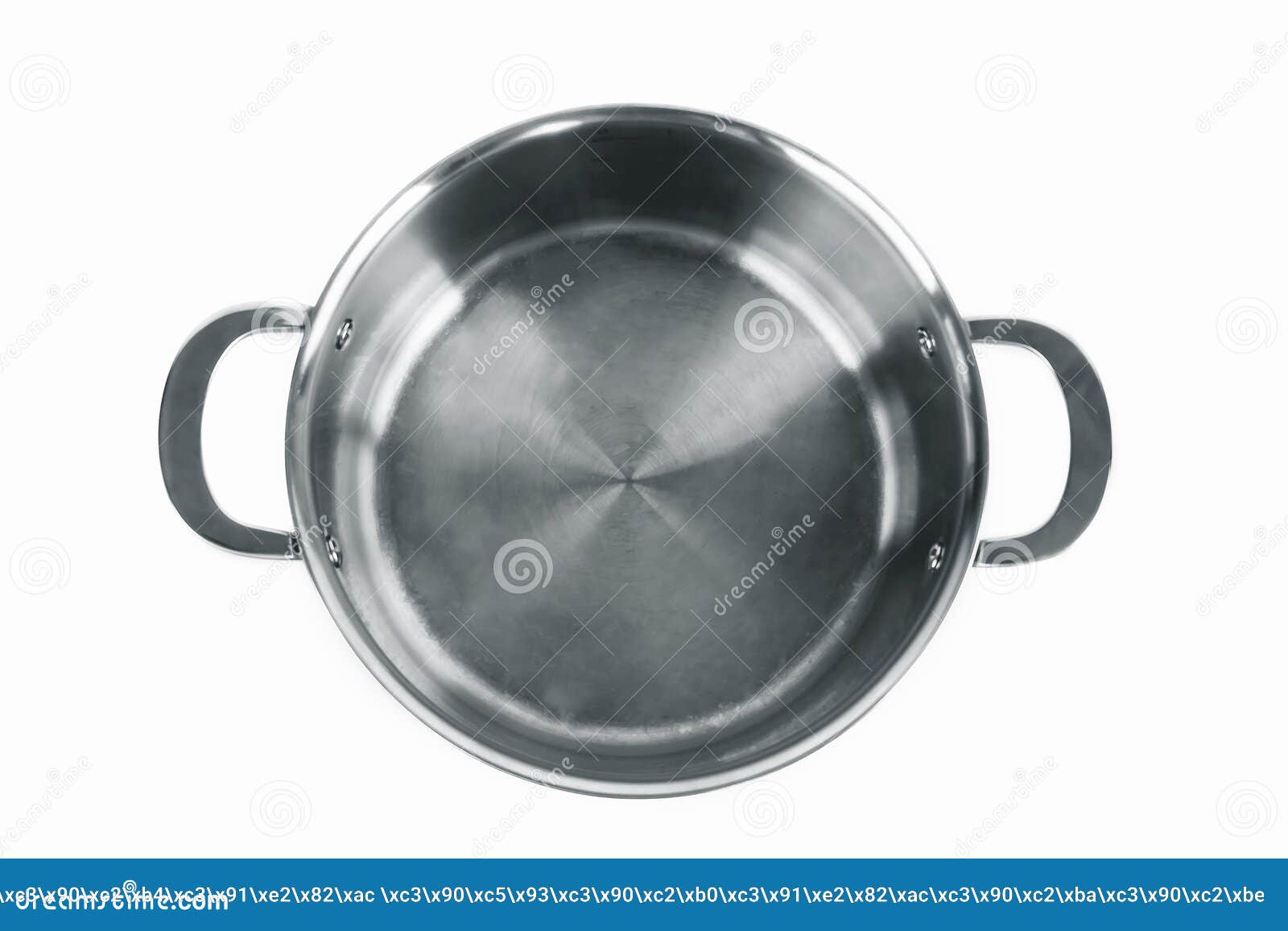 Metal Pan Isolated on White Background Stock Photo - Image of clean ...