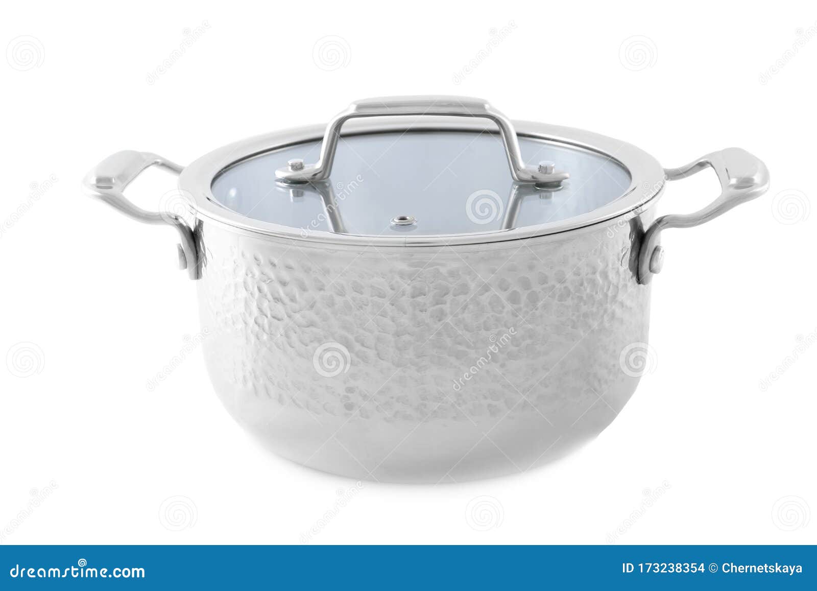 Metal Pan Isolated. Domestic Kitchenware Stock Photo - Image of ...