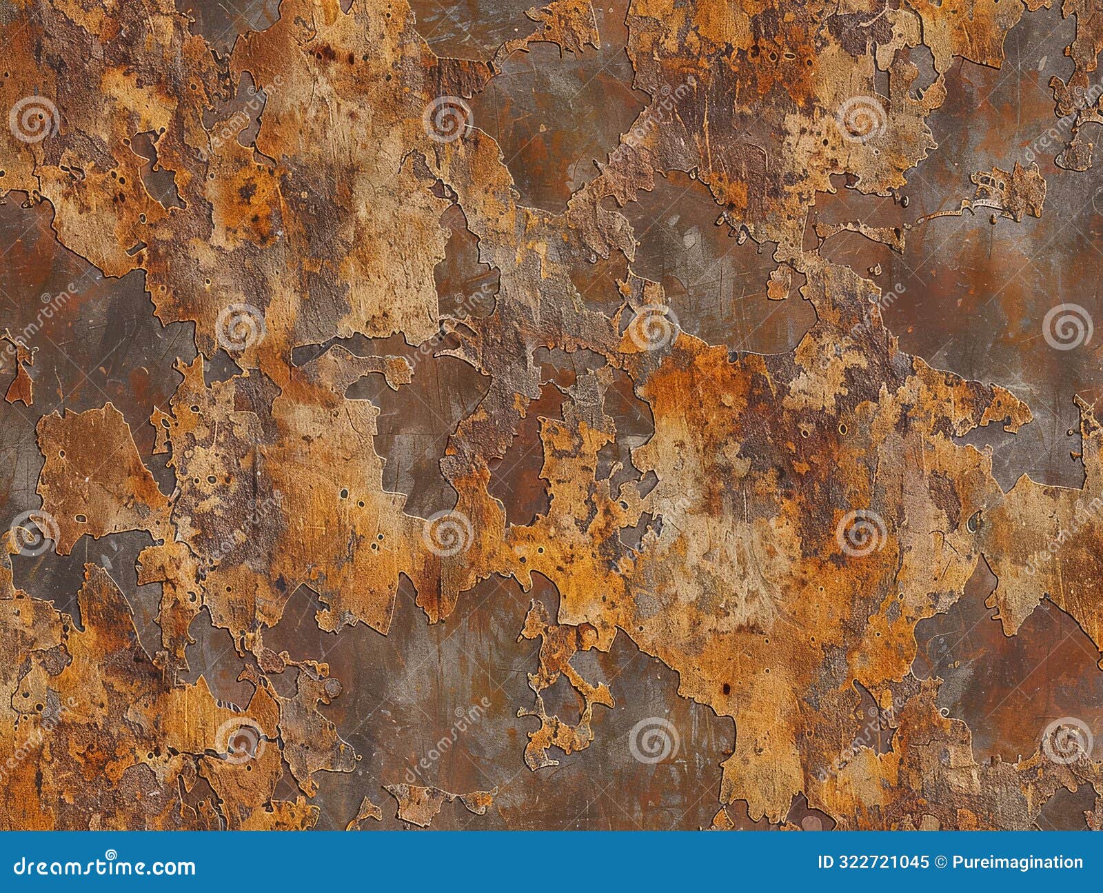 Weathered Rust Visible On The Corroded Metal Panel Royalty-Free Stock ...