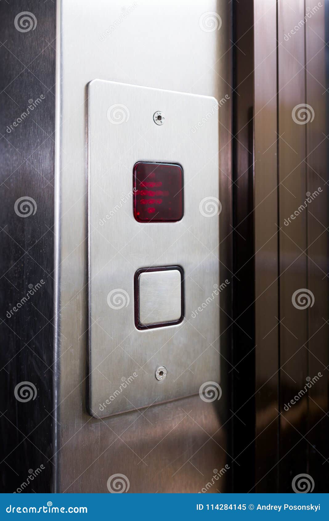 Button for Calling the Elevator Stock Image - Image of elevator, light ...