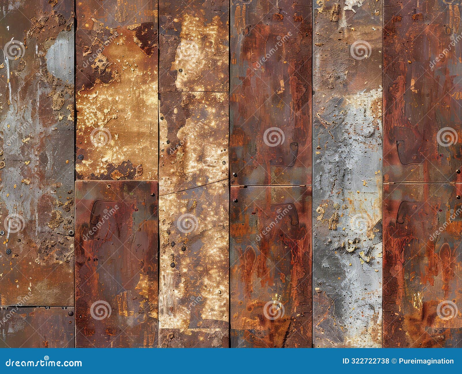 Metal Panel Showing Signs of Rusting Stock Illustration - Illustration ...