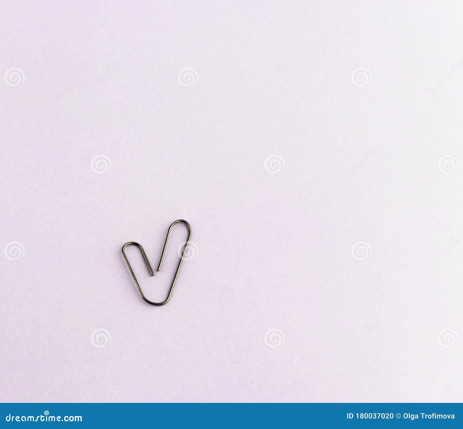 A Metal Paper Clip in the Form of an Approval. Seal of Approval Stock ...