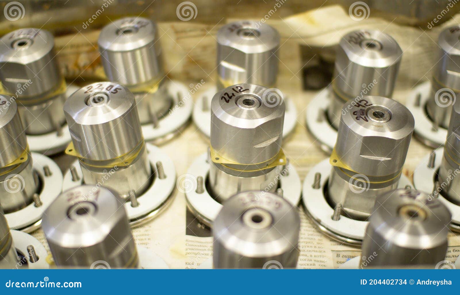 The Metal Parts of Cylindrical Shape Stock Photo - Image of tool, steel ...
