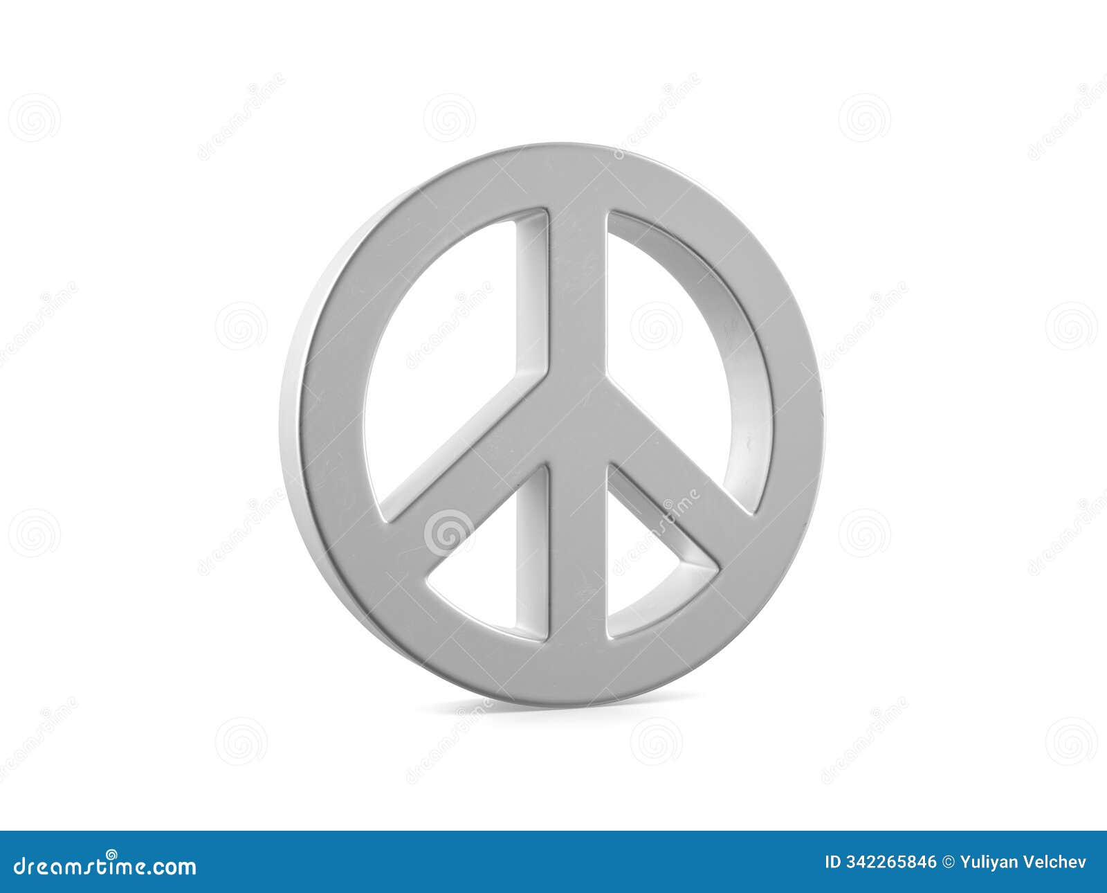 Metal peace symbol stock illustration. Illustration of bright - 342265846