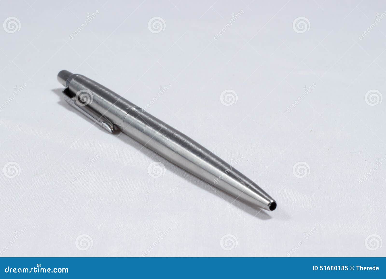 Metal Pen 03 stock image. Image of shiny, silver, note - 51680185