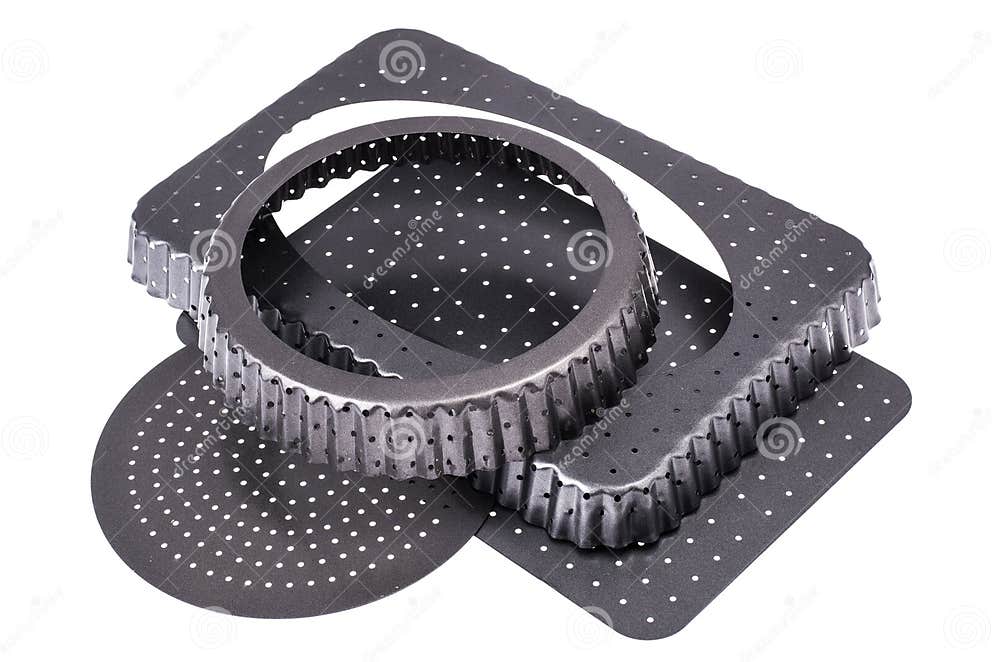 Metal Perforated Forms for Baking Stock Photo - Image of forms ...