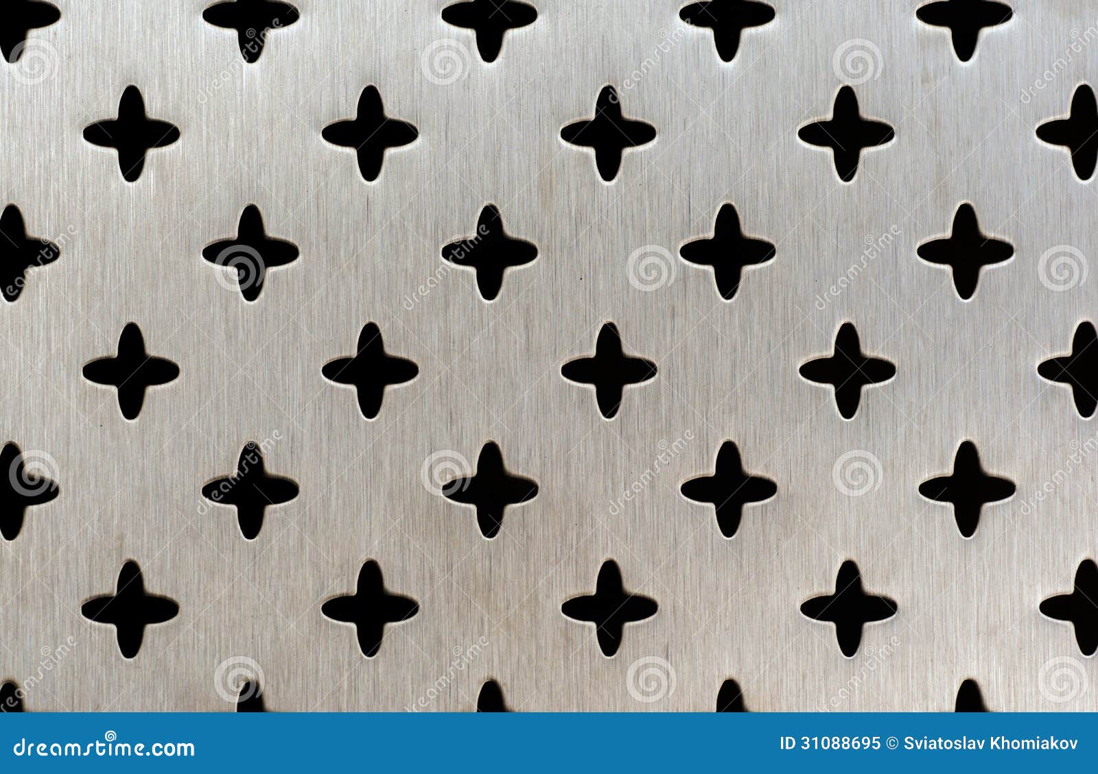 Metal Perforation of a Cross Pattern Stock Image - Image of crosses ...