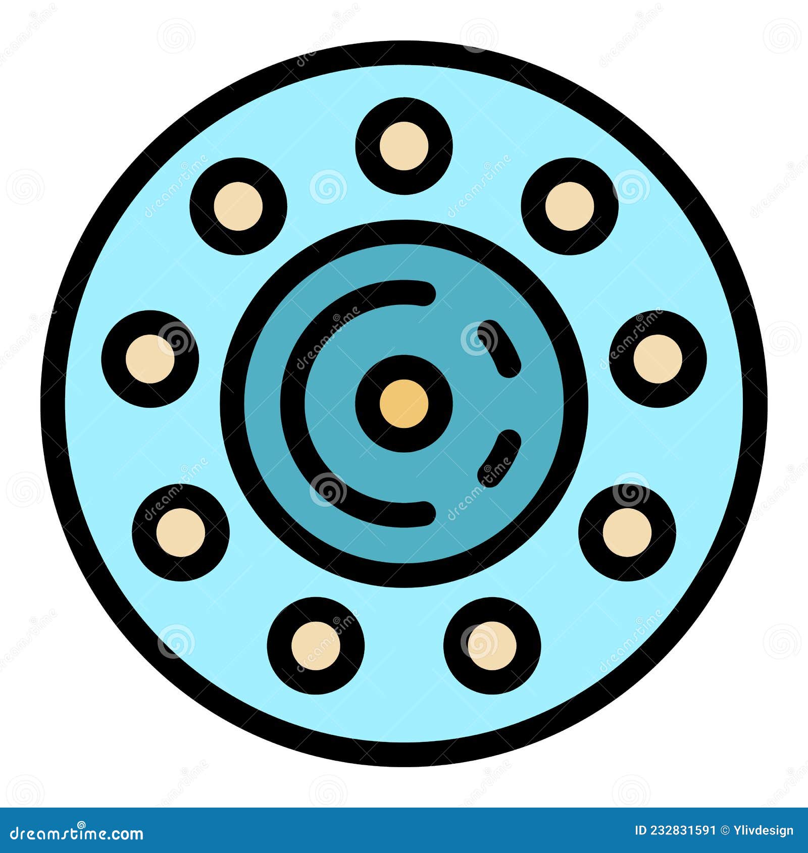 Metal Piece Icon Color Outline Vector Stock Vector - Illustration of ...