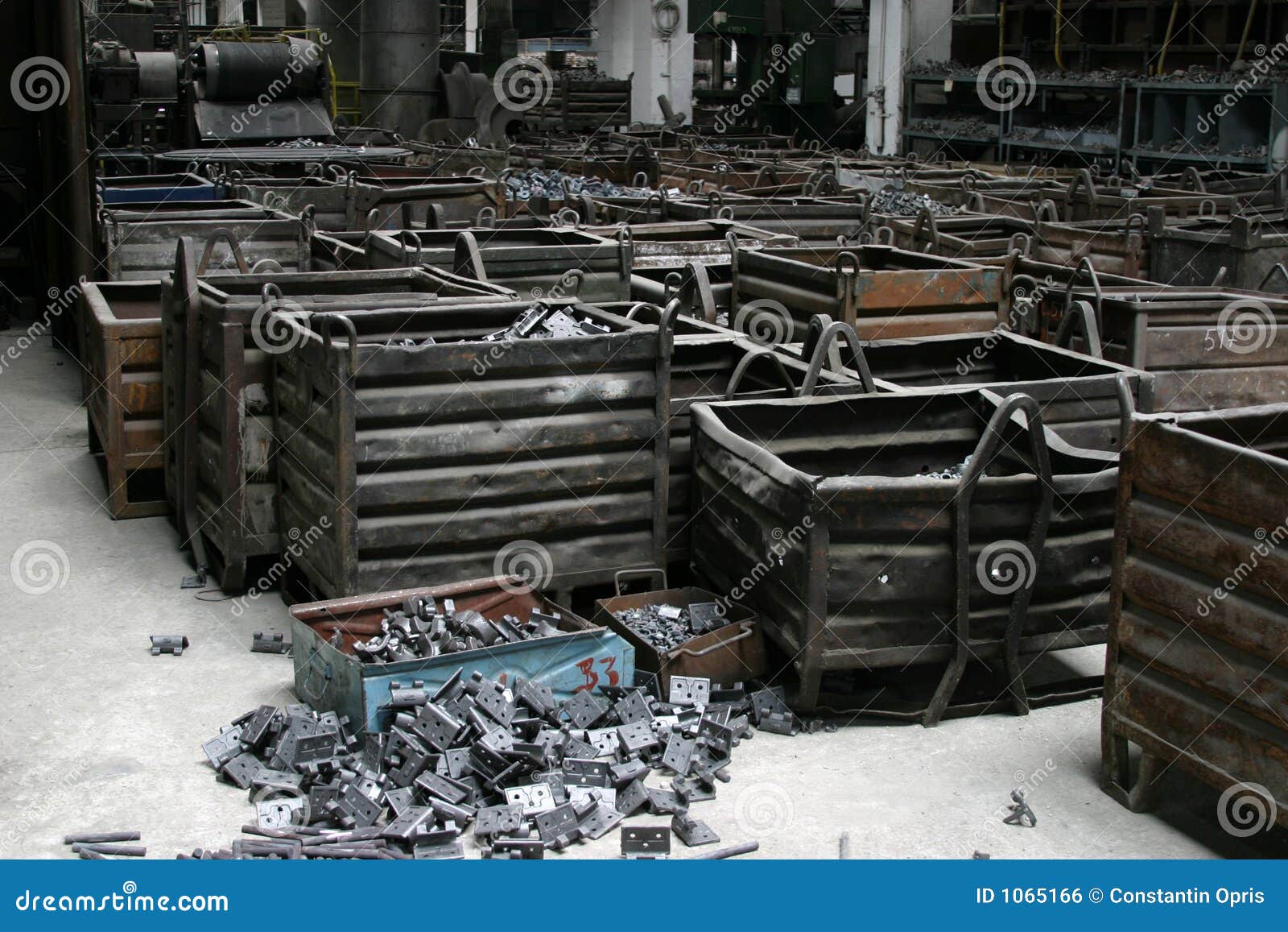 Metal pieces in factory stock photo. Image of factory - 1065166