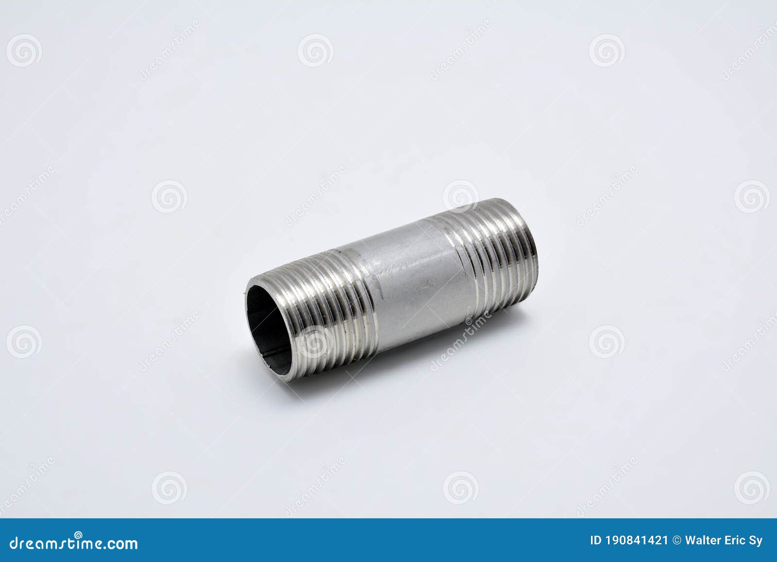 Metal pipe fitting stock image. Image of design, diameter - 190841421