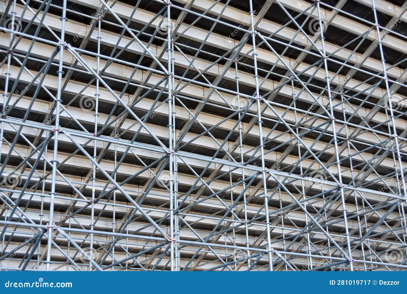 Metal Pipe Frame Structure. Industrial Construction from Tubes Raises ...