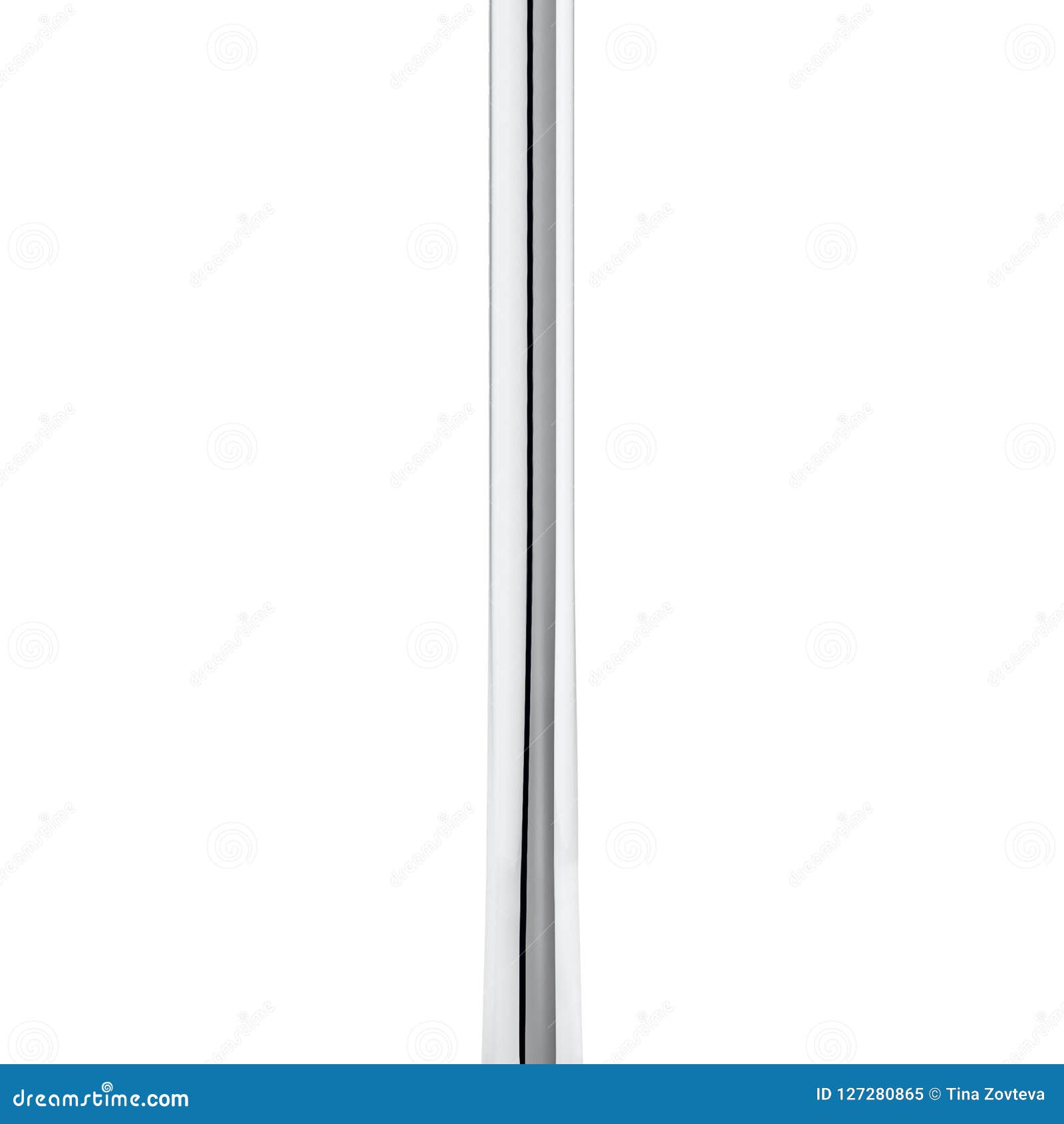 Metal Pipe Isolated on White Stock Image - Image of perspective ...