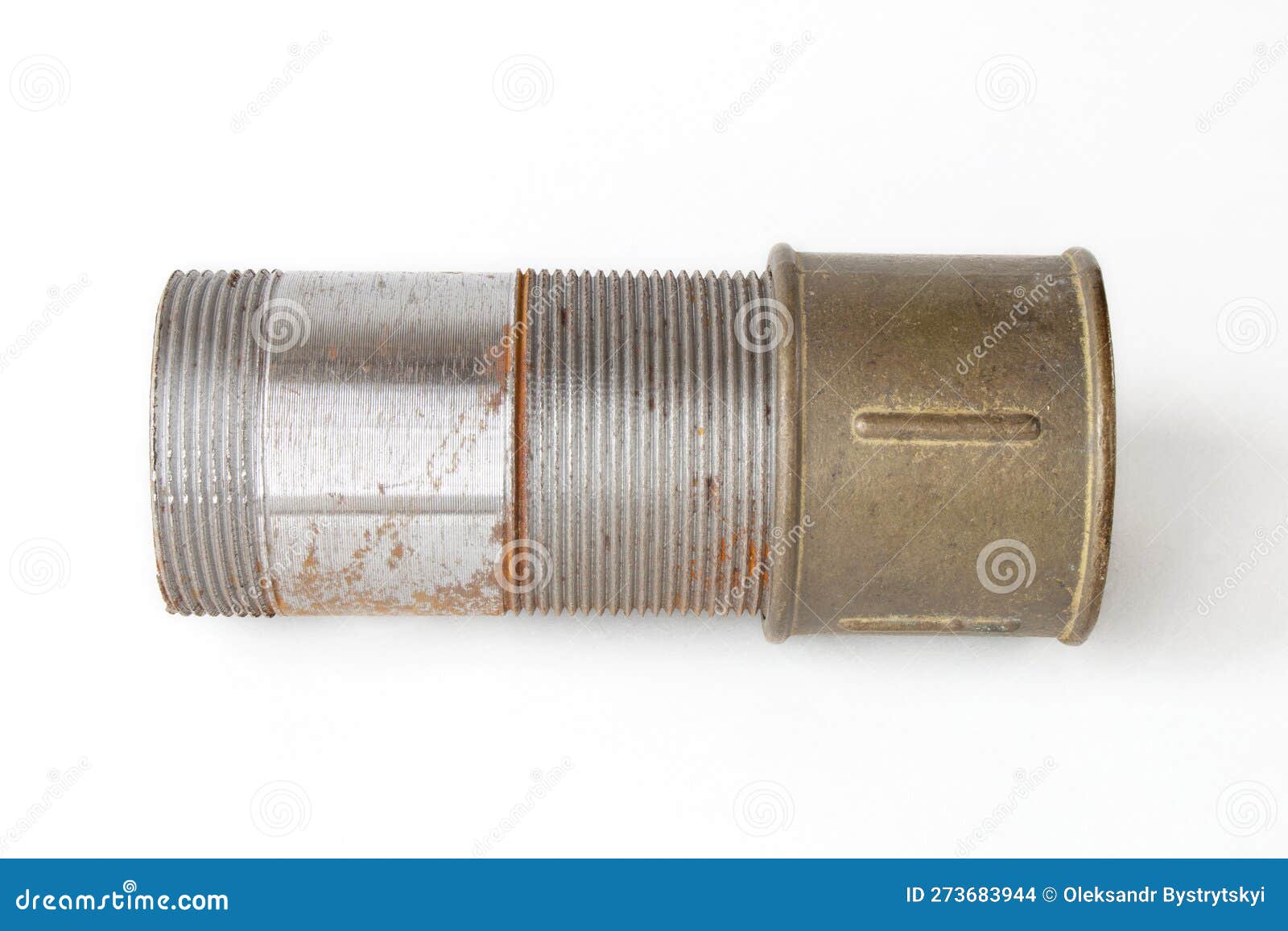 Metal Pipe with Thread, Coupling for Pipes, Pipe Fitting Stock Photo ...